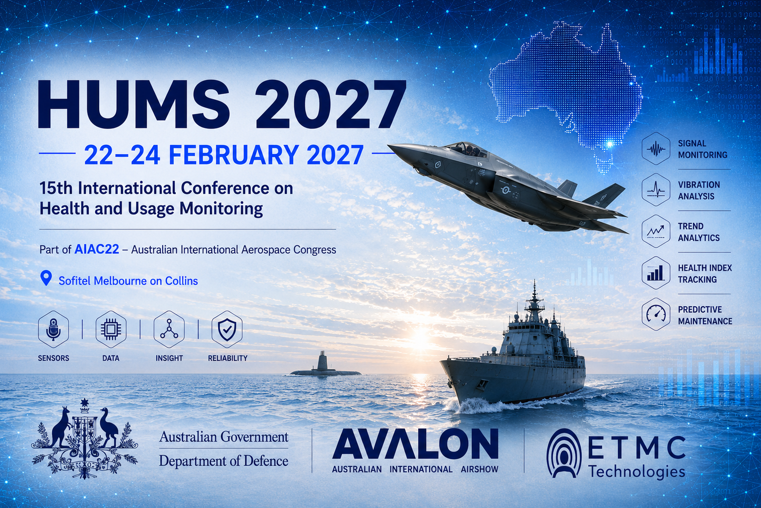 HUMS 2027 Conference Melbourne | Health and Usage Monitoring | DSTG